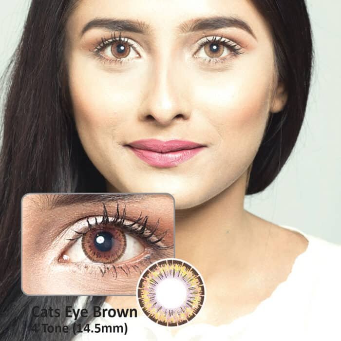 Contact Lens | Cats Eye Brown | Mehboob Optics