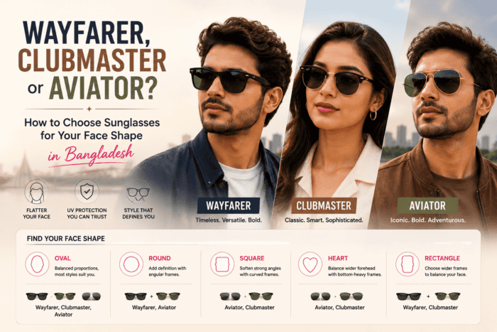 How to Choose Sunglasses for Your Face Shape in Bangladesh